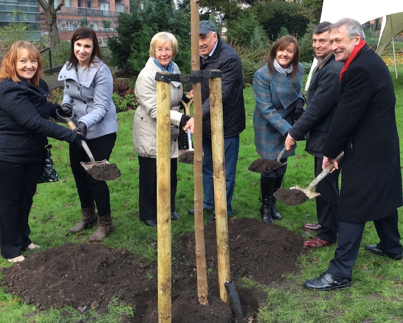 Trees Planted to Commemorate Victims of Domestic Violence