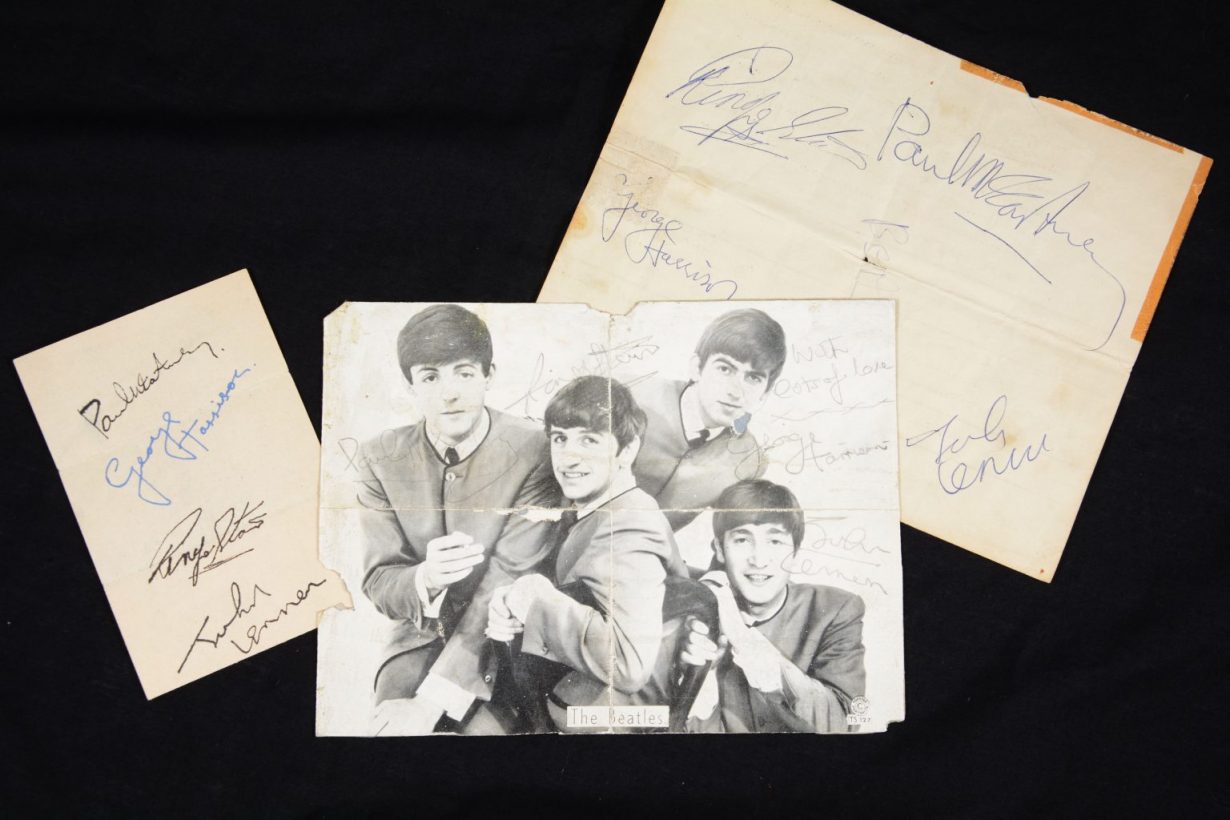Beatles Autographs to be Auctioned in 60th Anniversary Week of First ...